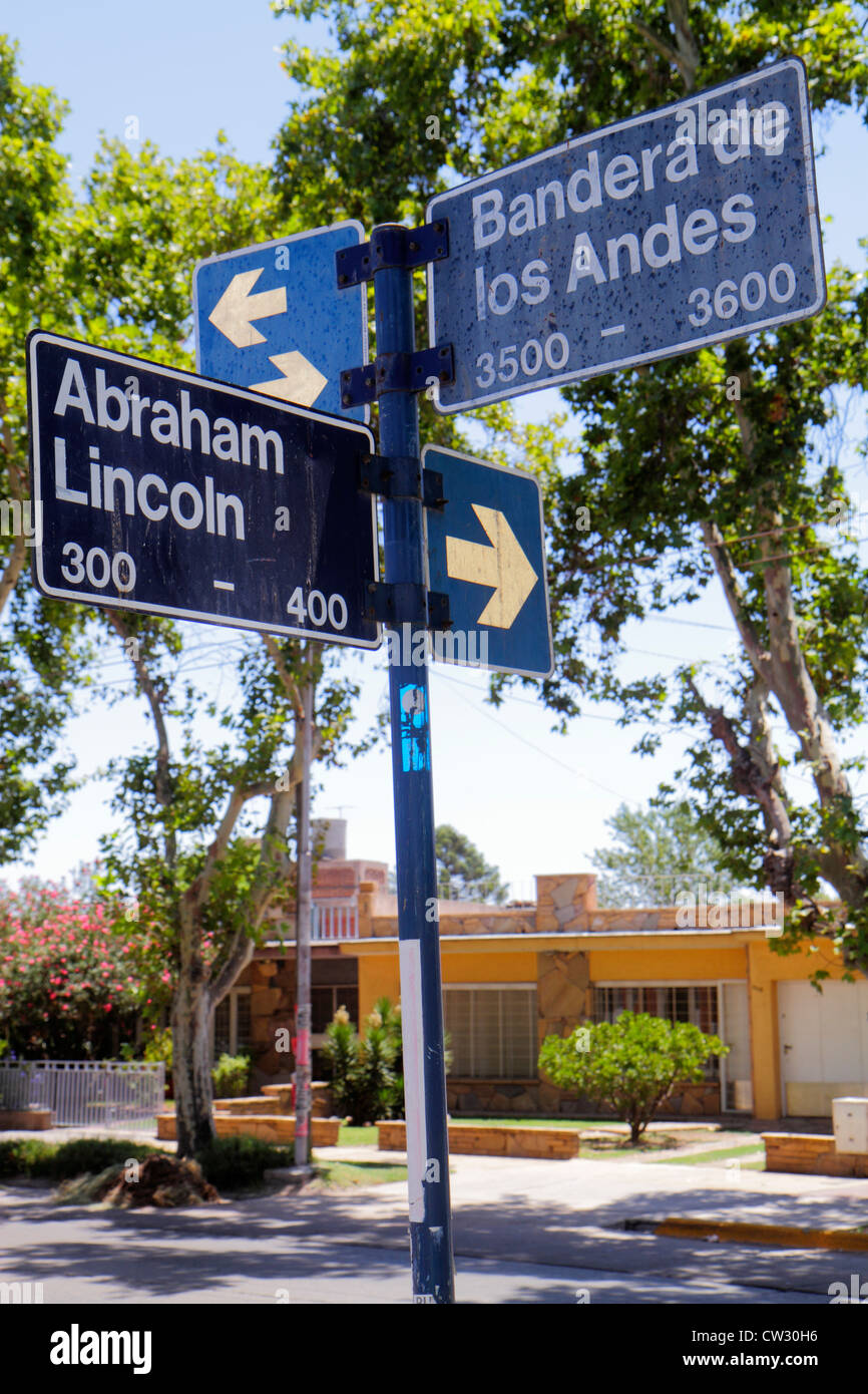Mendoza Argentina,Villa Nueva,neighborhood,street sign,name,location ...