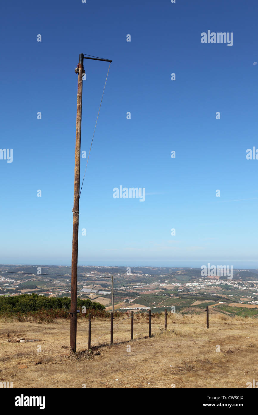 Signaling pylon at the fort on Socorro Hill on the Lines of Torres ...