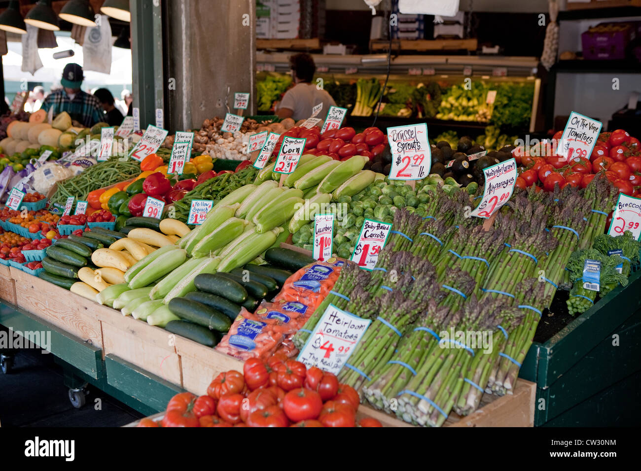 Vegetables pike street market hi-res stock photography and images - Alamy