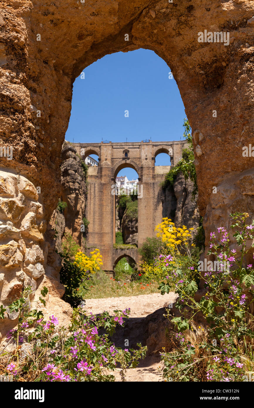 Ronda, Andalusia, Spain, Europe. Famous New Roman Bridge "Puente Nuevo ...