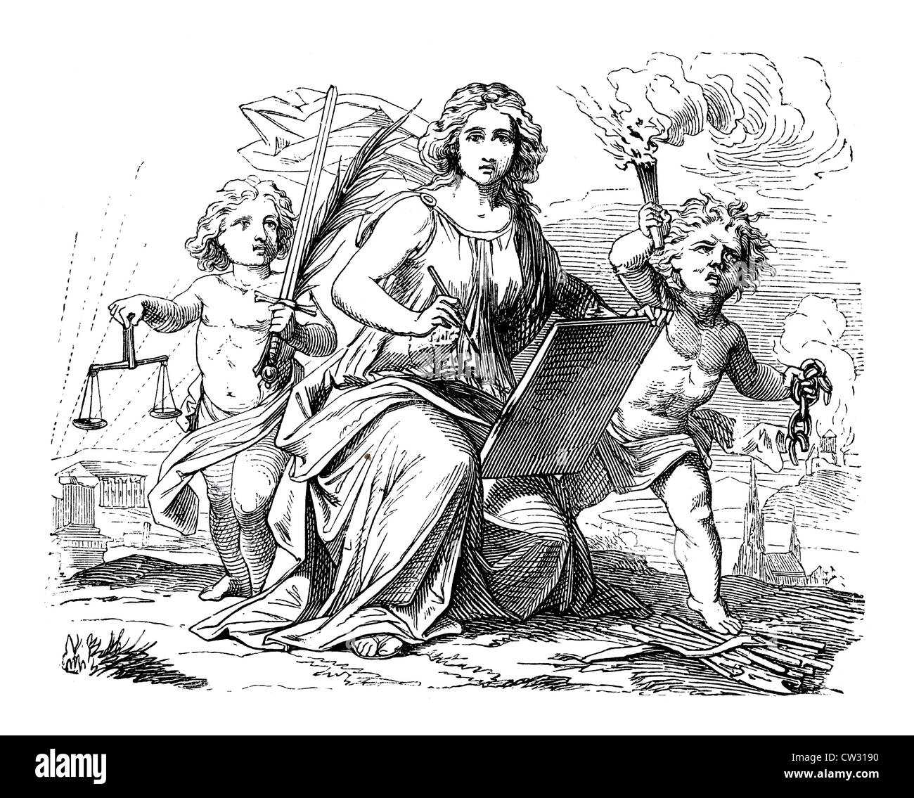 Historical fire art Cut Out Stock Images & Pictures - Alamy