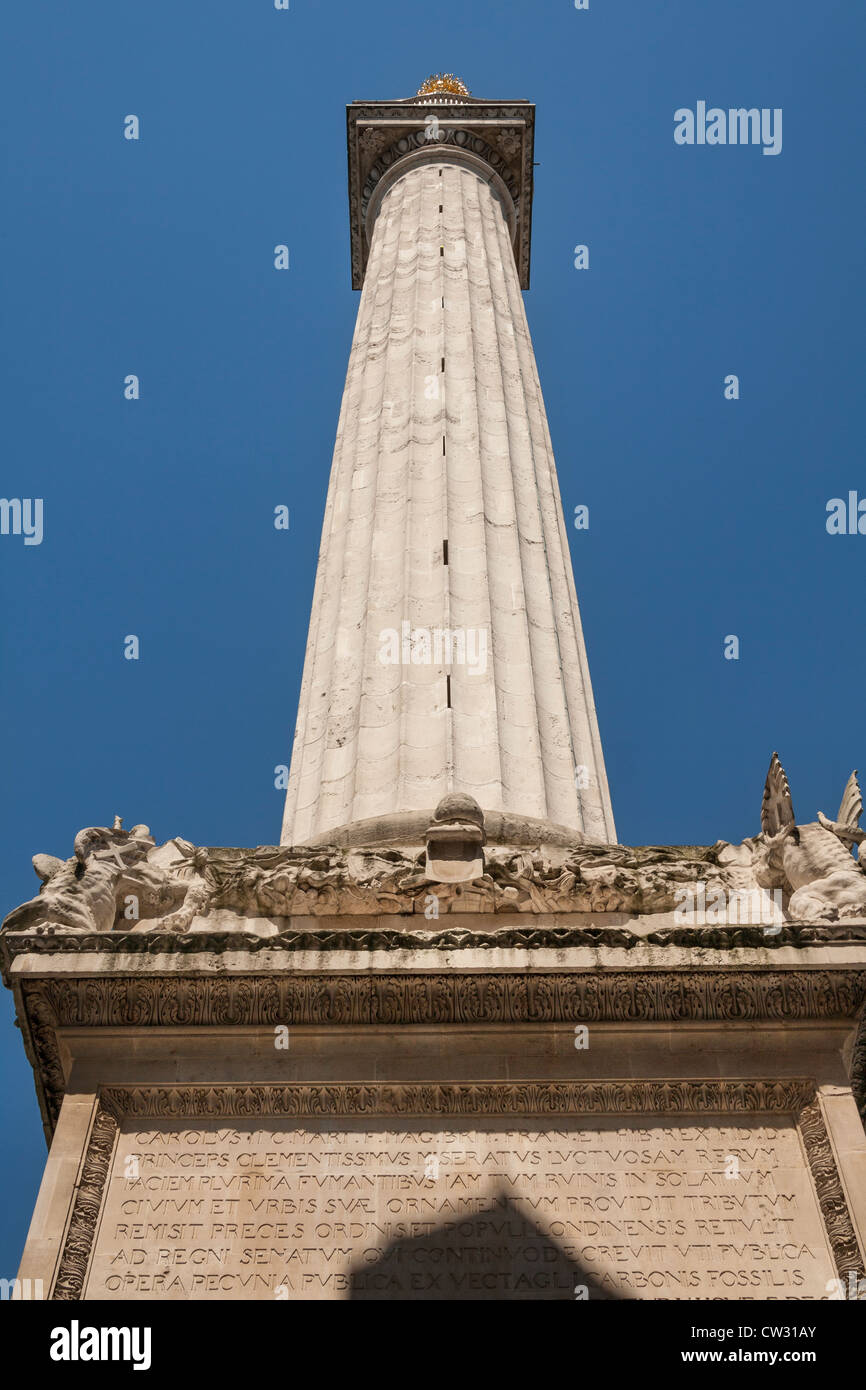 The Monument, commemorating the Great Fire of London in 1666, Monument ...