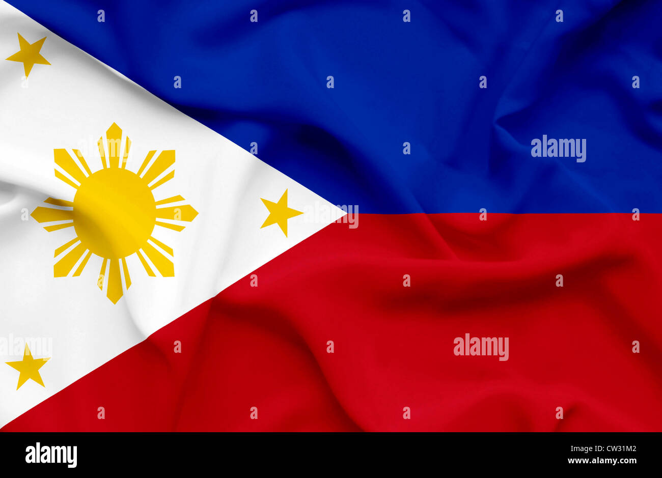 Philippines waving flag Stock Photo - Alamy