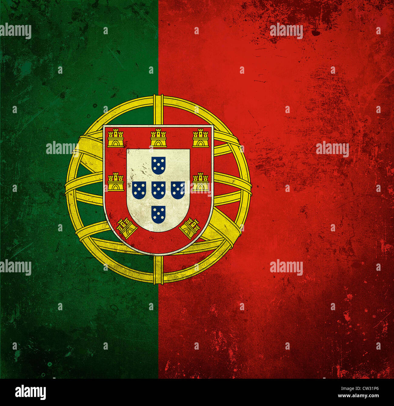 Grunge flag of Portugal Stock Photo - Alamy