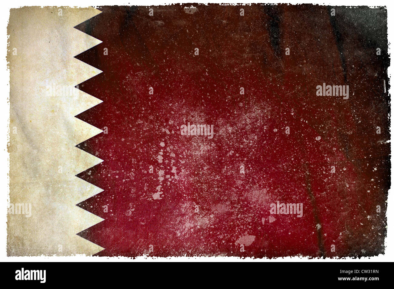 Quatar grunge flag Stock Photo - Alamy