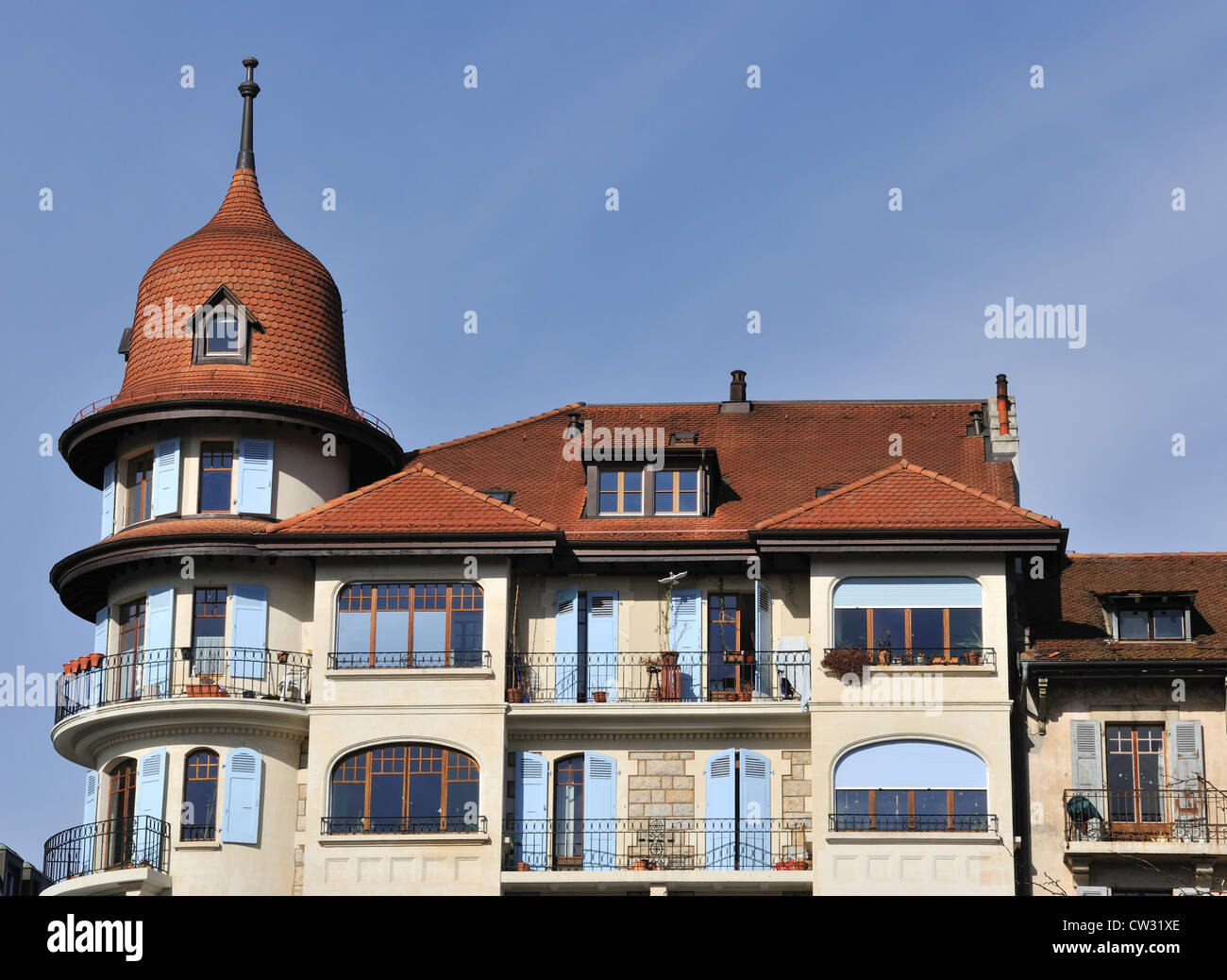 Old building, Geneva, Switzerland Stock Photo - Alamy