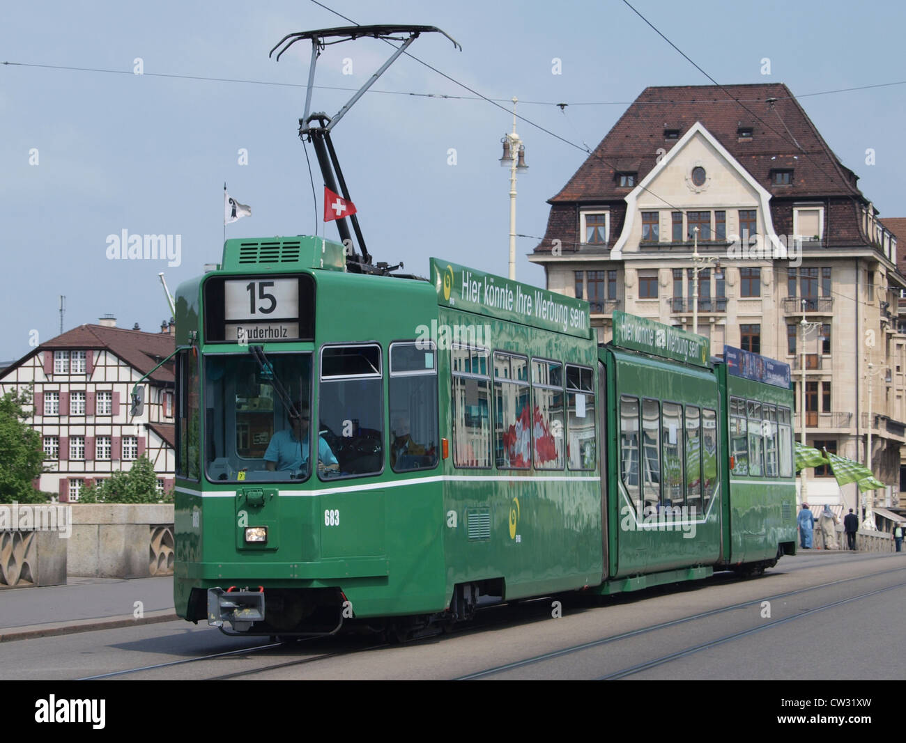 BVB Tram Basel Stock Photo - Alamy