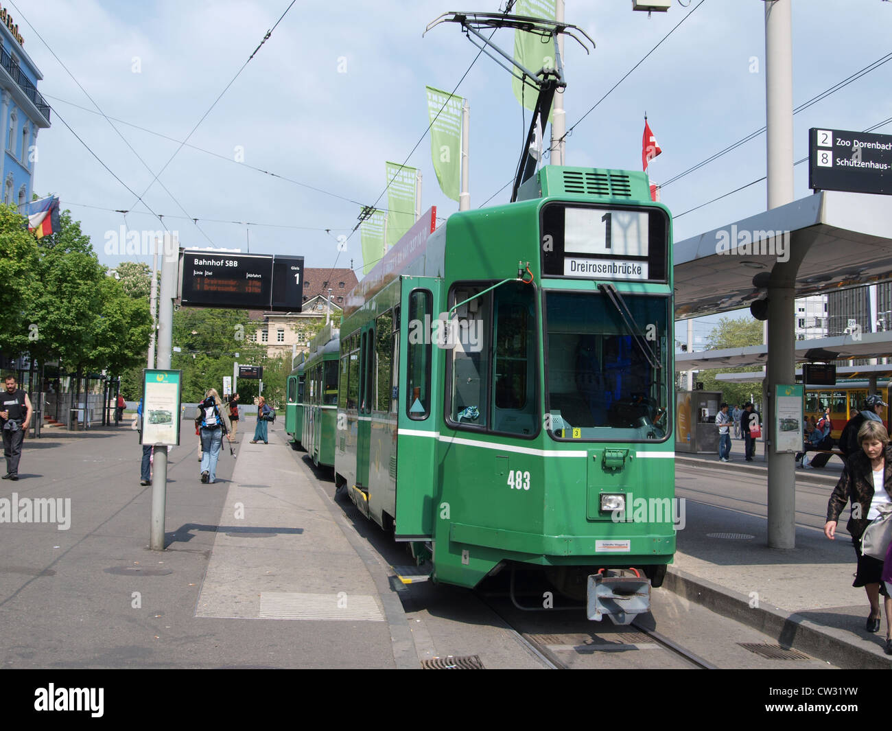 BVB Tram Basel Stock Photo - Alamy