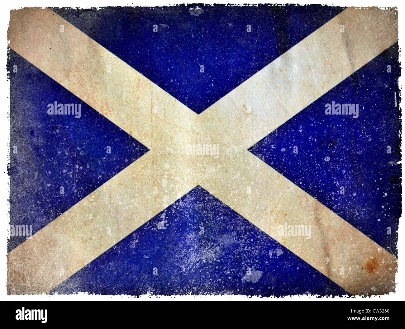 Illustration old dirty scotland flag hi-res stock photography and ...