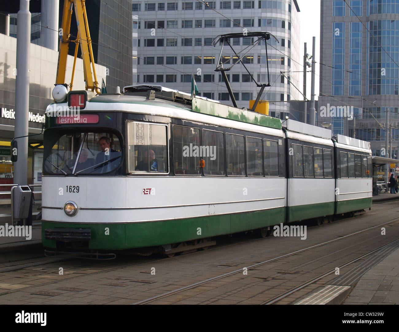 Trams in Rotterdam Stock Photo - Alamy