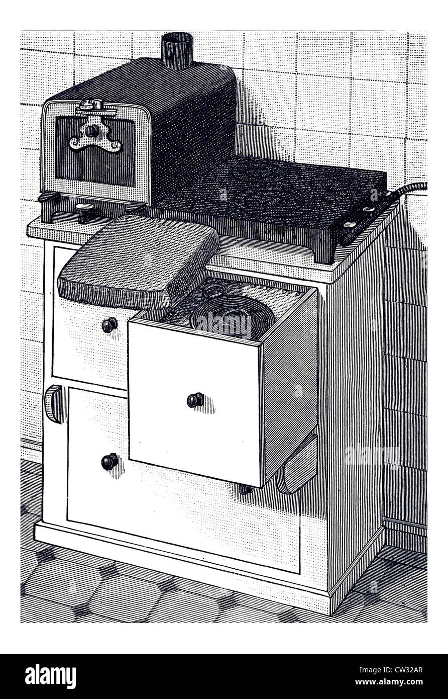 Cooking box cabinet Stock Photo - Alamy