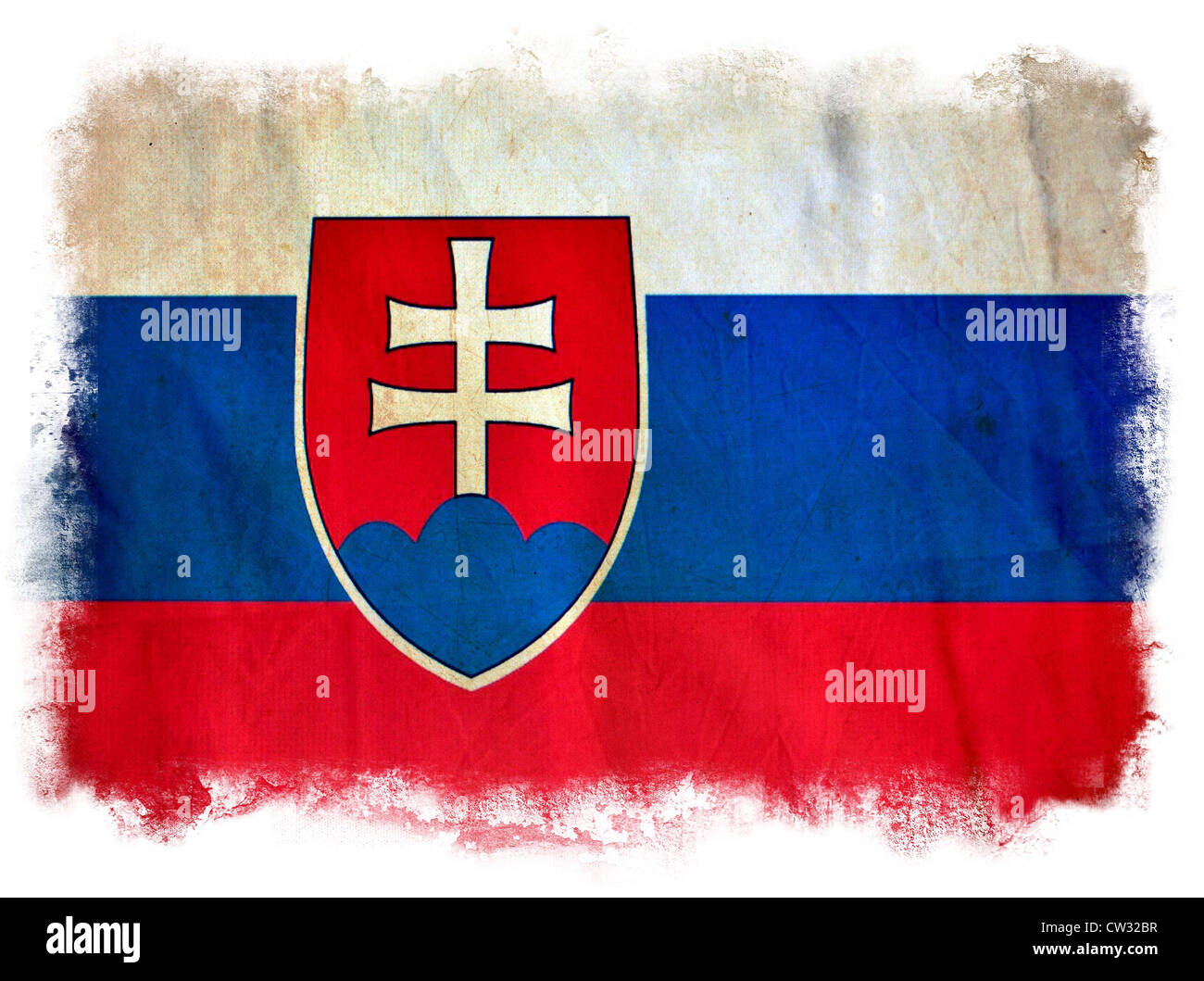 Slovakia grunge flag Stock Photo - Alamy