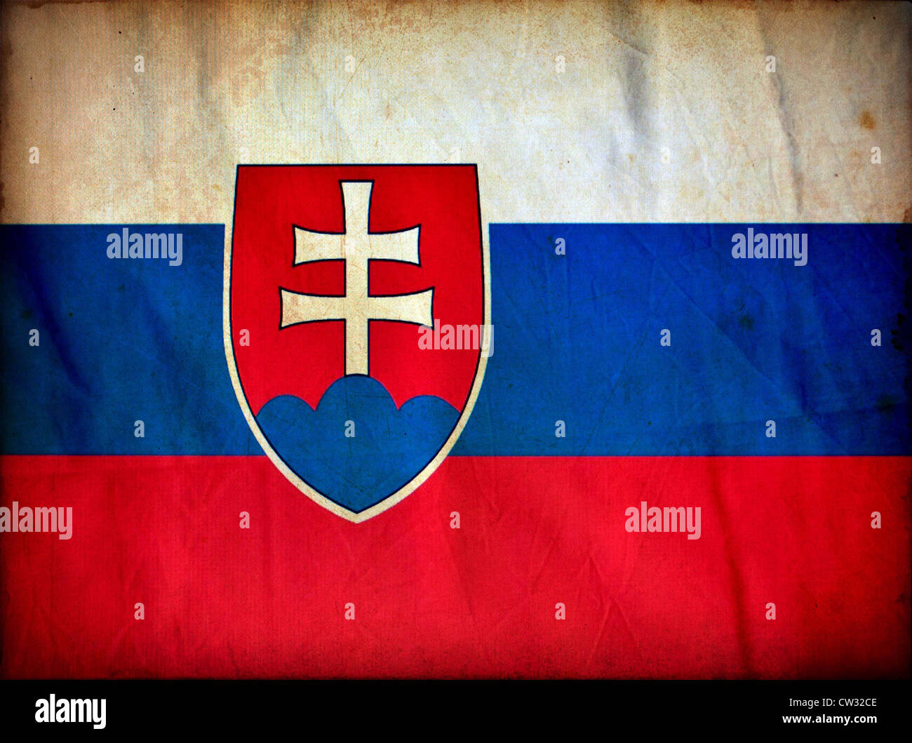 Slovakia grunge flag Stock Photo - Alamy