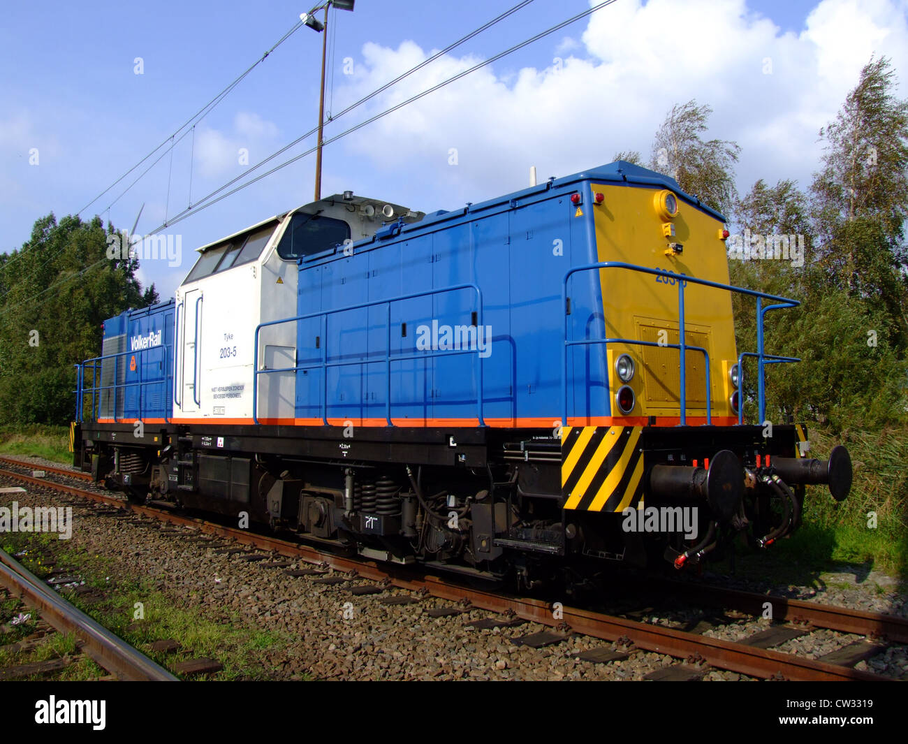 VolkerRail 203-5 Tyke train locomotive Stock Photo - Alamy