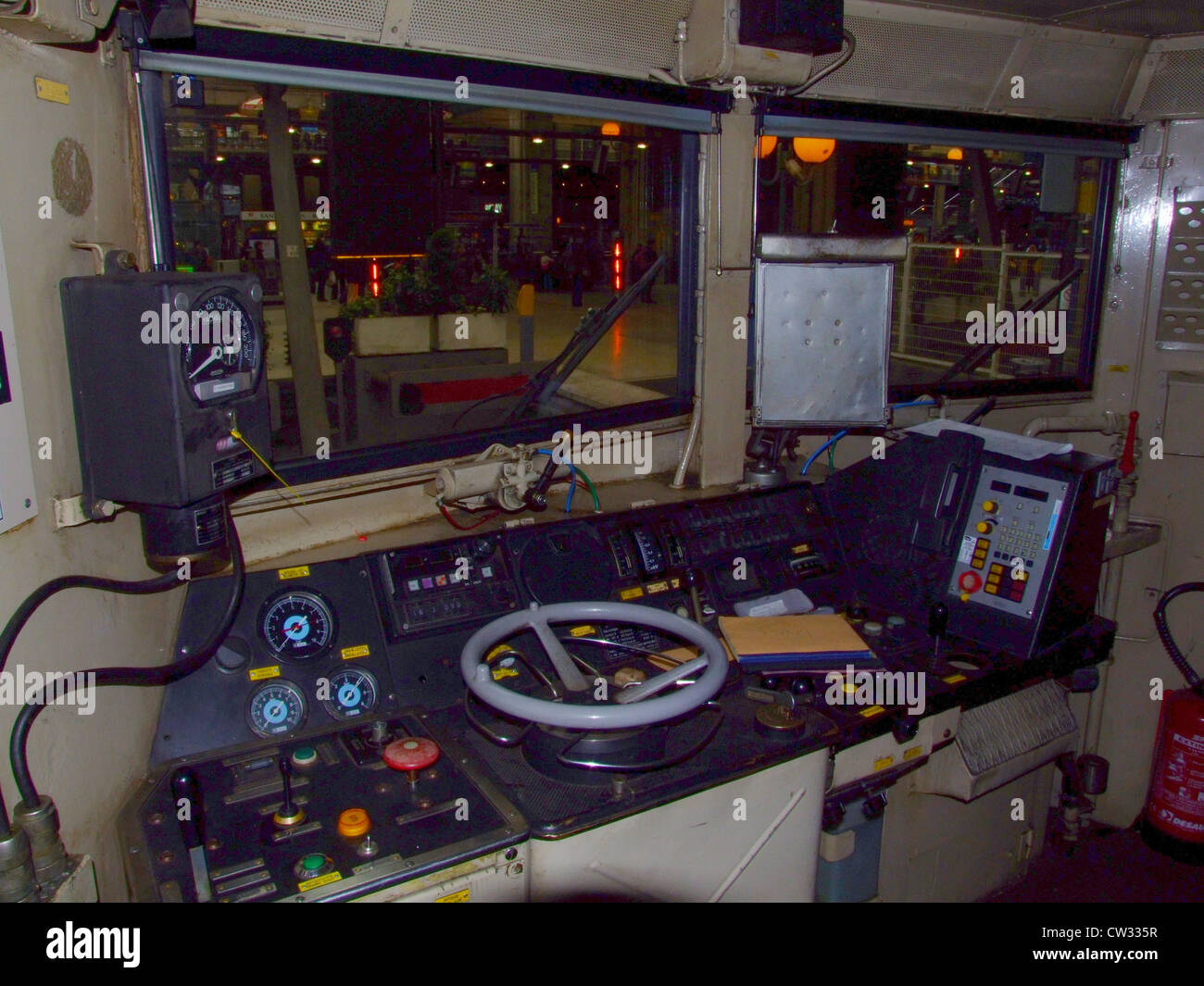 Inside SNCF 116012 En Voyage at Paris Stock Photo - Alamy