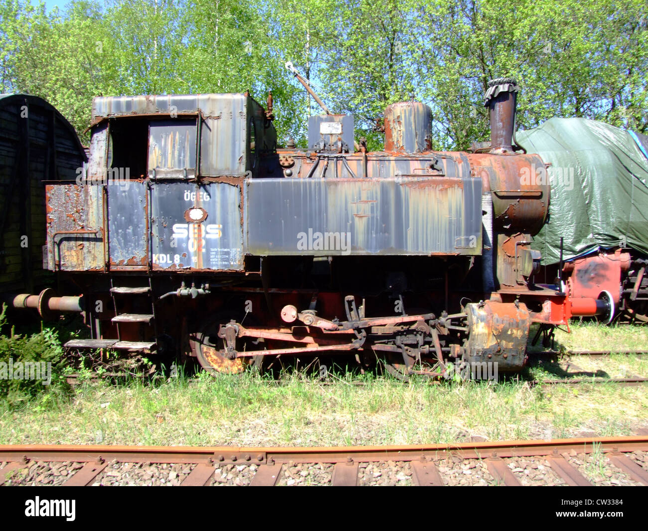 Old steam engine Stock Photo - Alamy