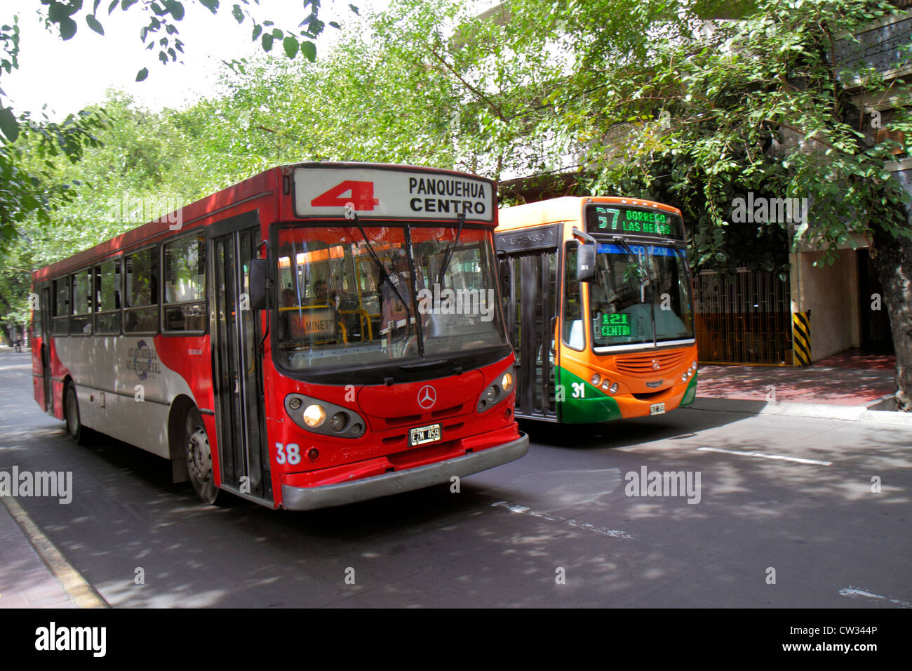 Mendoza Argentina,Avenida Gutierrez,street scene,urban bus,coach,buses ...