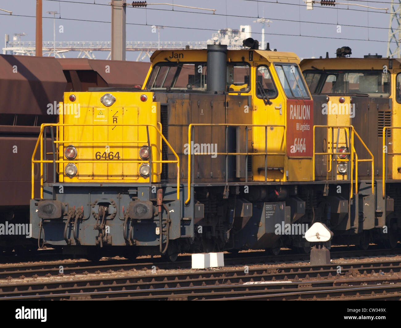 Railion Diesel train at Port of Rotterdam Stock Photo - Alamy