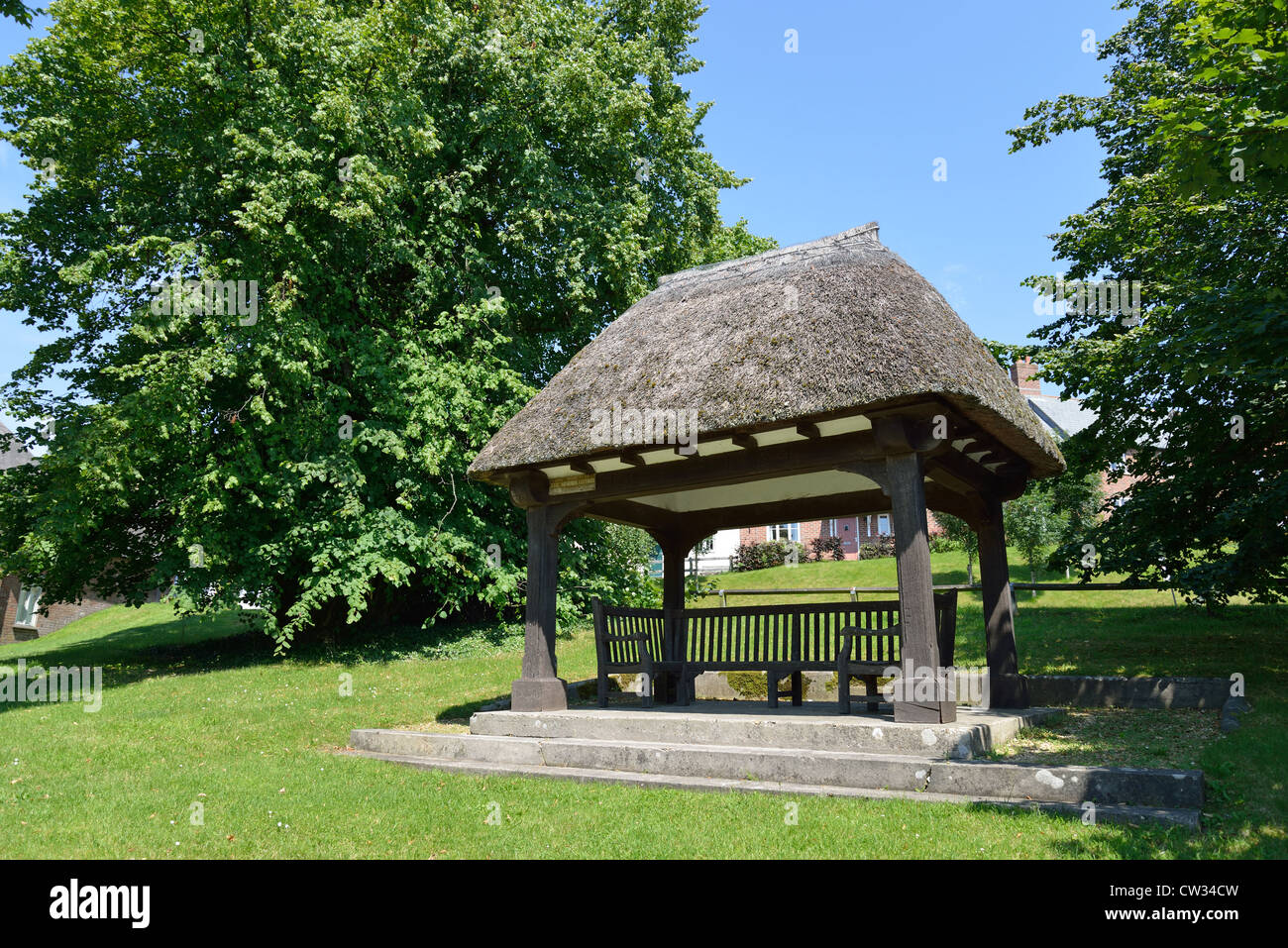The Martyrs' Tree and Memorial Shelter on The Green, Tolpuddle, Dorset ...