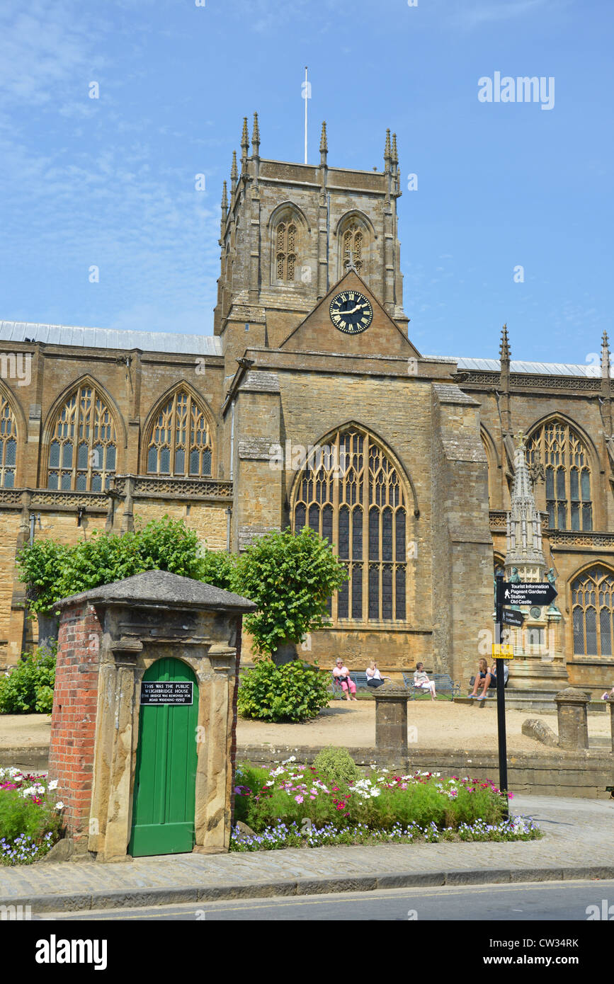 16th century Sherborne Abbey (Abbey Church of St. Mary the Virgin ...