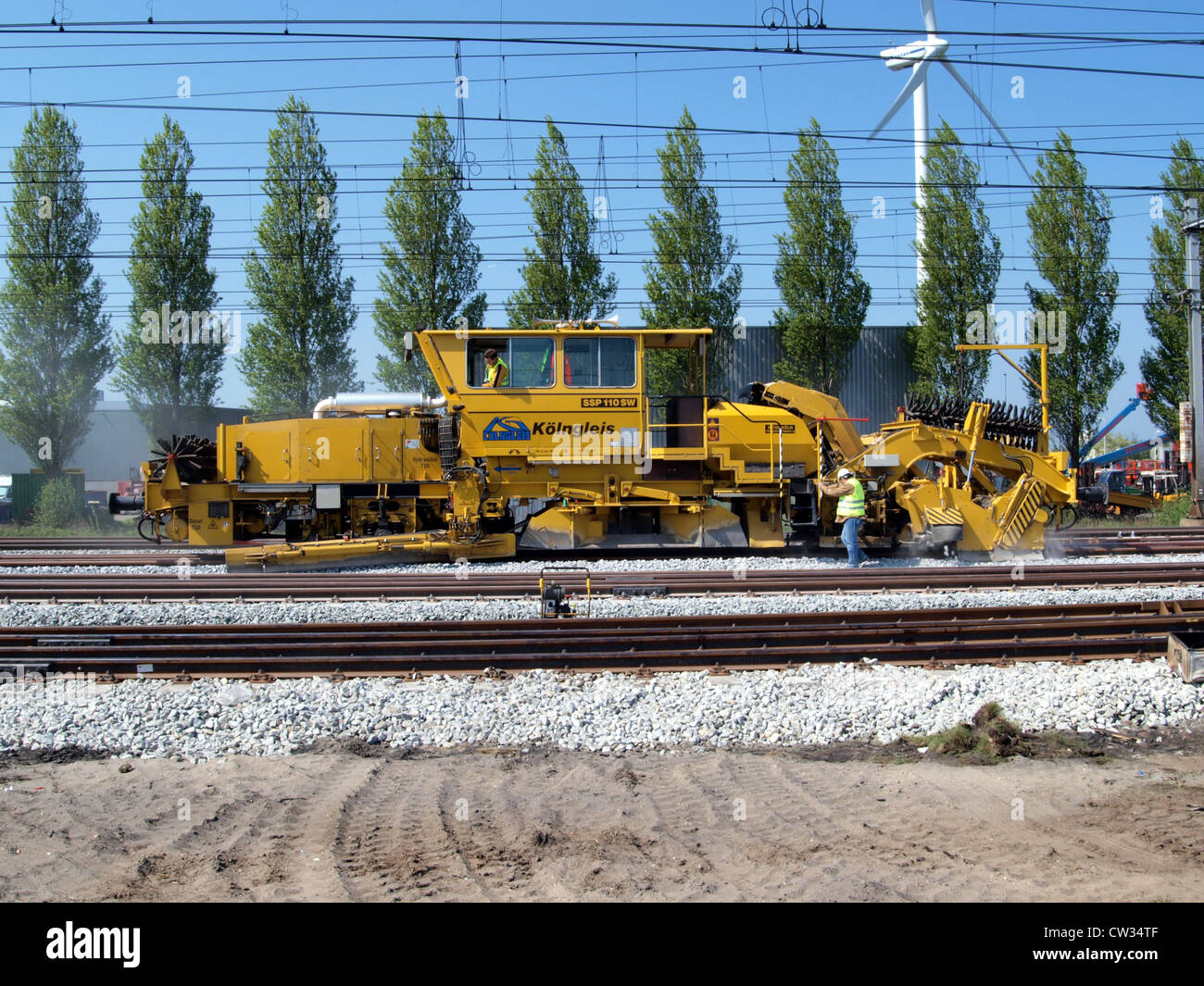 Plasser & Theurer machines Rail service vehicles of Germany Stock Photo ...