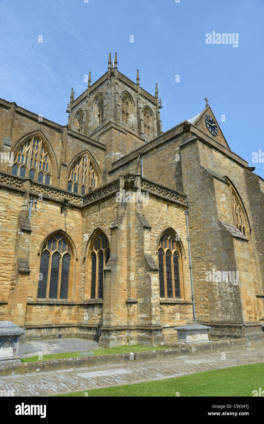 16th century Sherborne Abbey (Abbey Church of St. Mary the Virgin ...