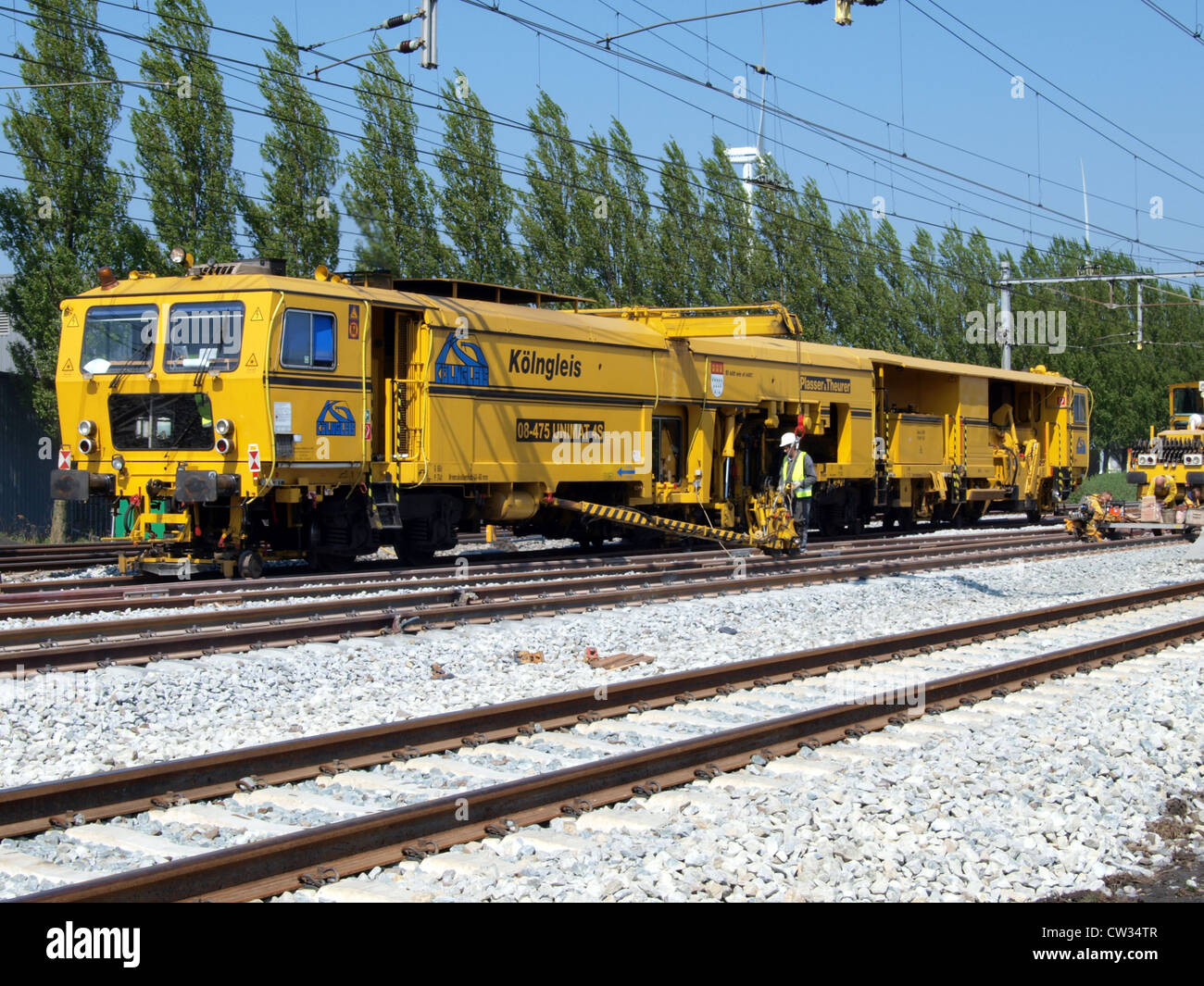 Plasser & Theurer machines Rail service vehicles of Germany Stock Photo ...