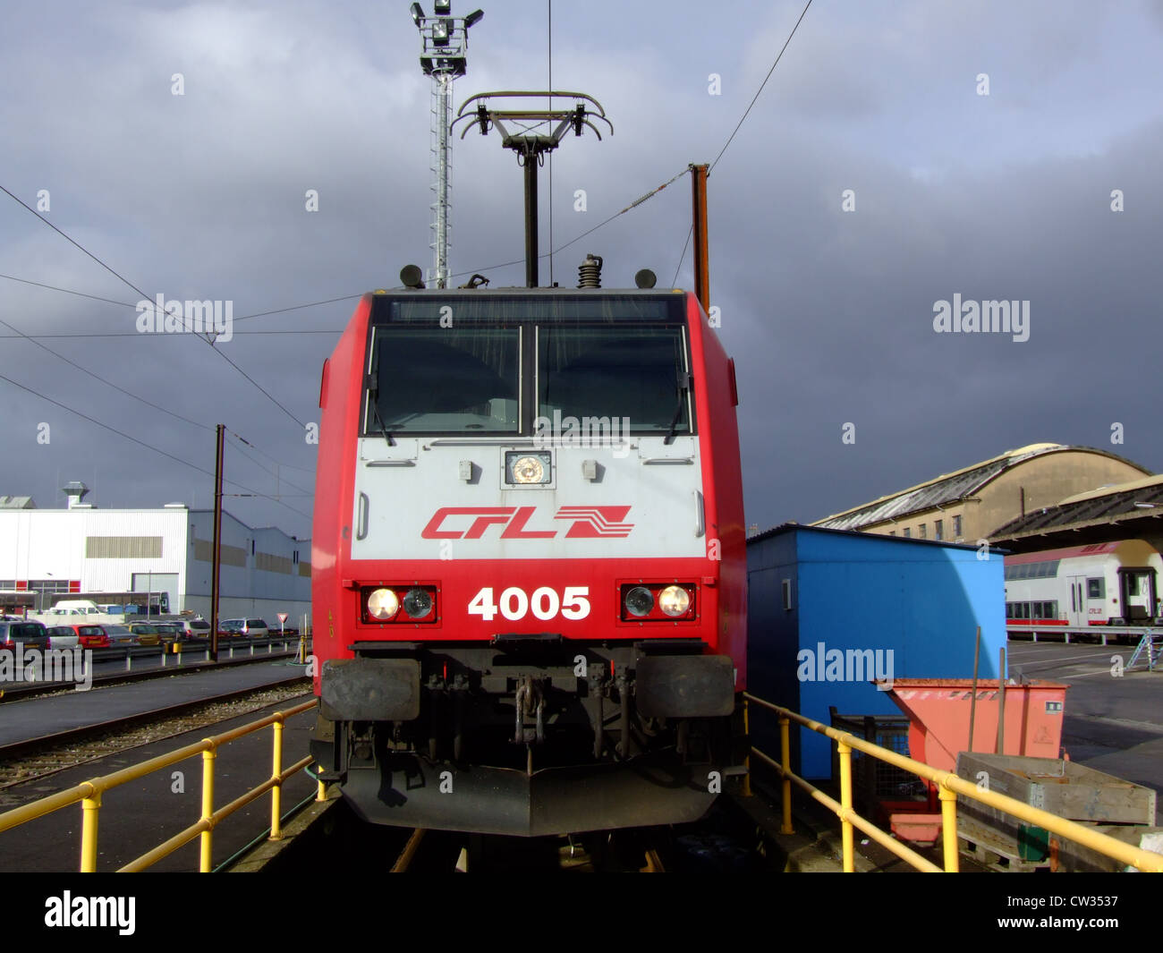 Luxembourg electric locomotive hi-res stock photography and images - Alamy