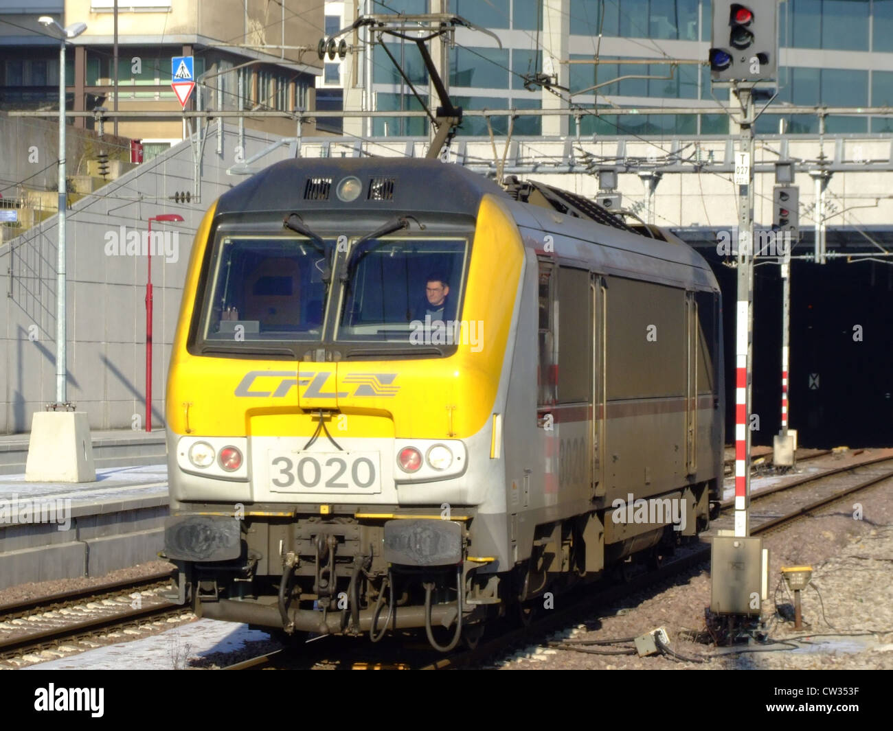 CFL Class 3000 at the Luxembourg rail yard / depot Stock Photo - Alamy