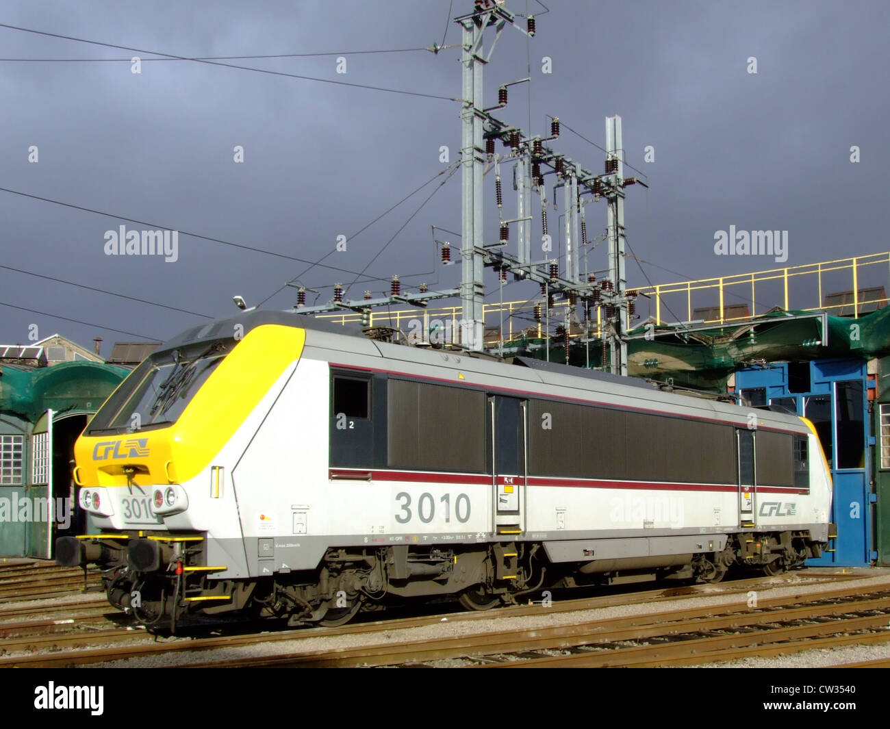 CFL Class 3000 at the Luxembourg rail yard / depot Stock Photo - Alamy