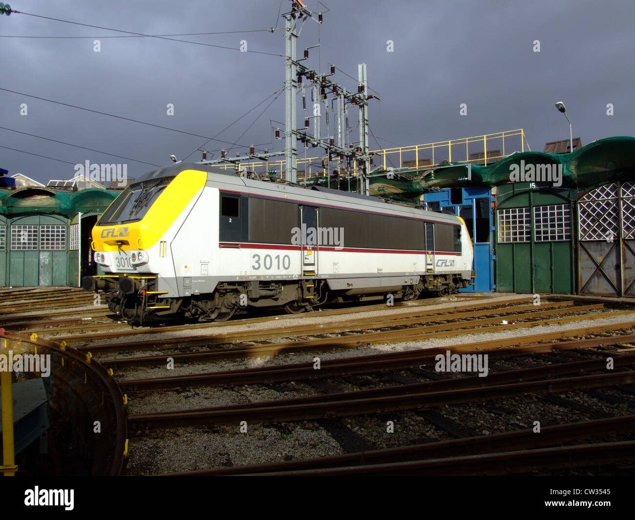 CFL Class 3000 at the Luxembourg rail yard / depot Stock Photo - Alamy