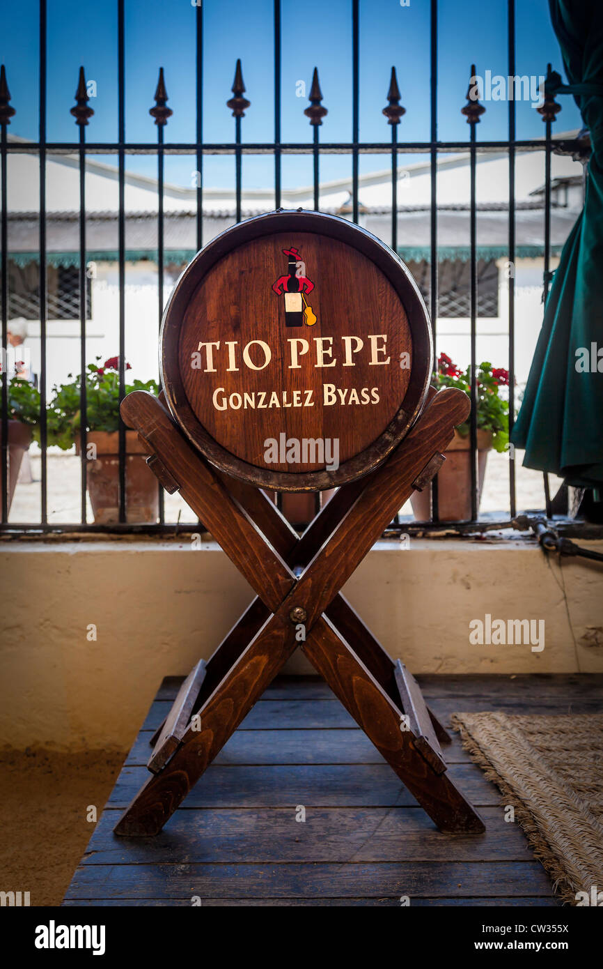 Tio Pepe barrel, Gonzalez Byass Winery, Jerez de la Frontera, Andalucia ...