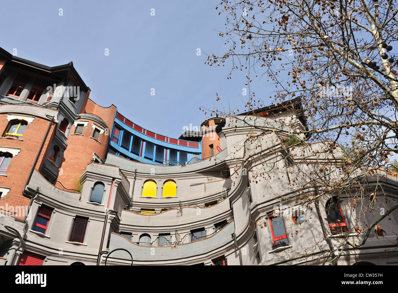 Schtrumpfs Building in Les Grottes quarter, Geneva, Switzerland Stock ...