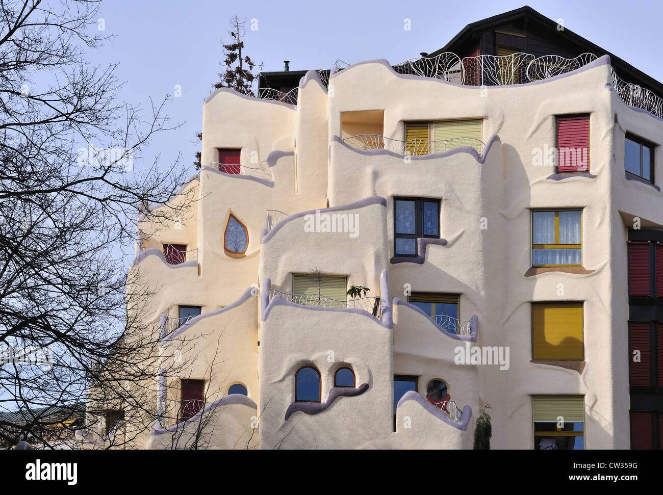Schtrumpfs Building in Les Grottes quarter, Geneva, Switzerland Stock ...