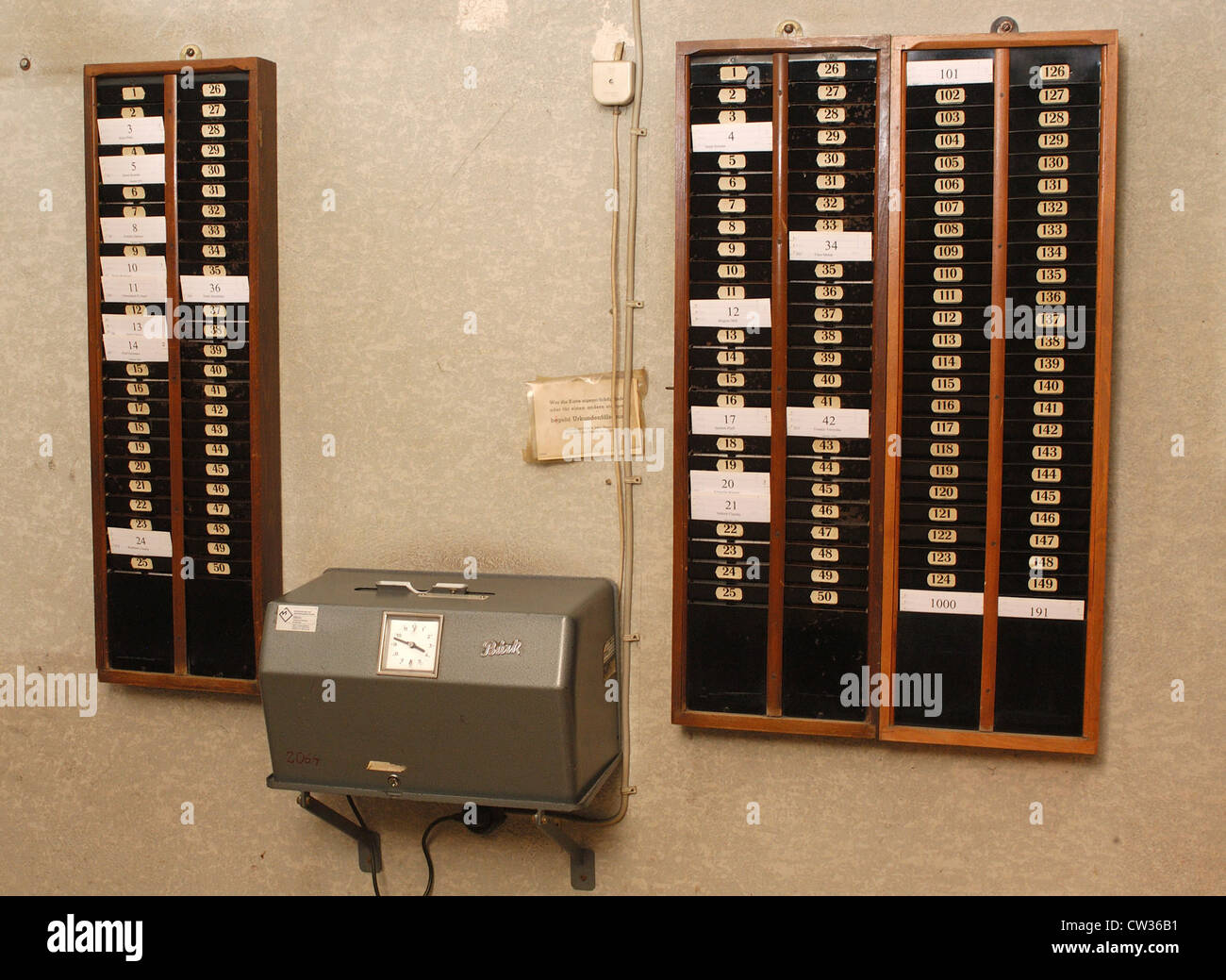 Timecard hi-res stock photography and images - Alamy