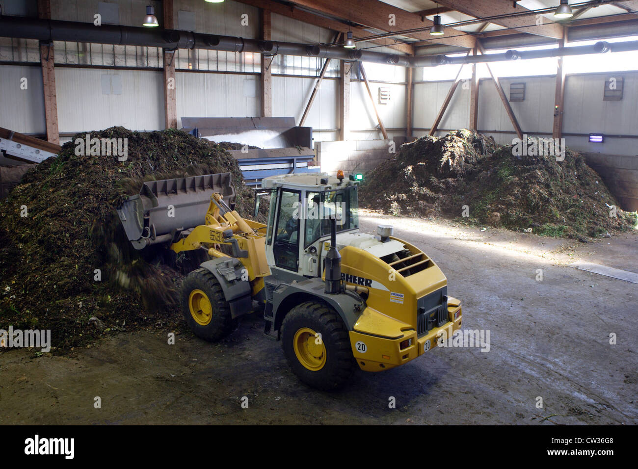 Composting plant, organic waste Stock Photo - Alamy