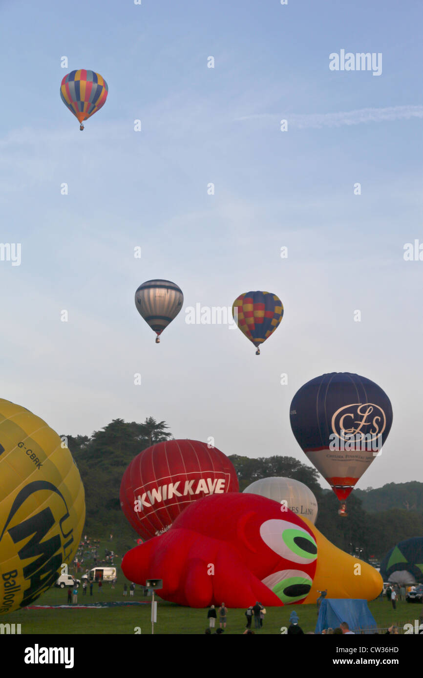 Balloons displaying at Ashton Court, Bristol in the International ...