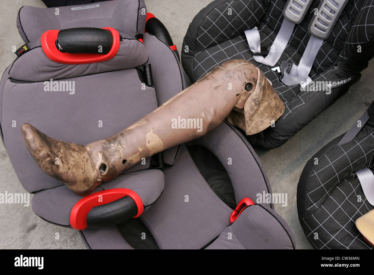 Crash Test Dummy leg Stock Photo - Alamy
