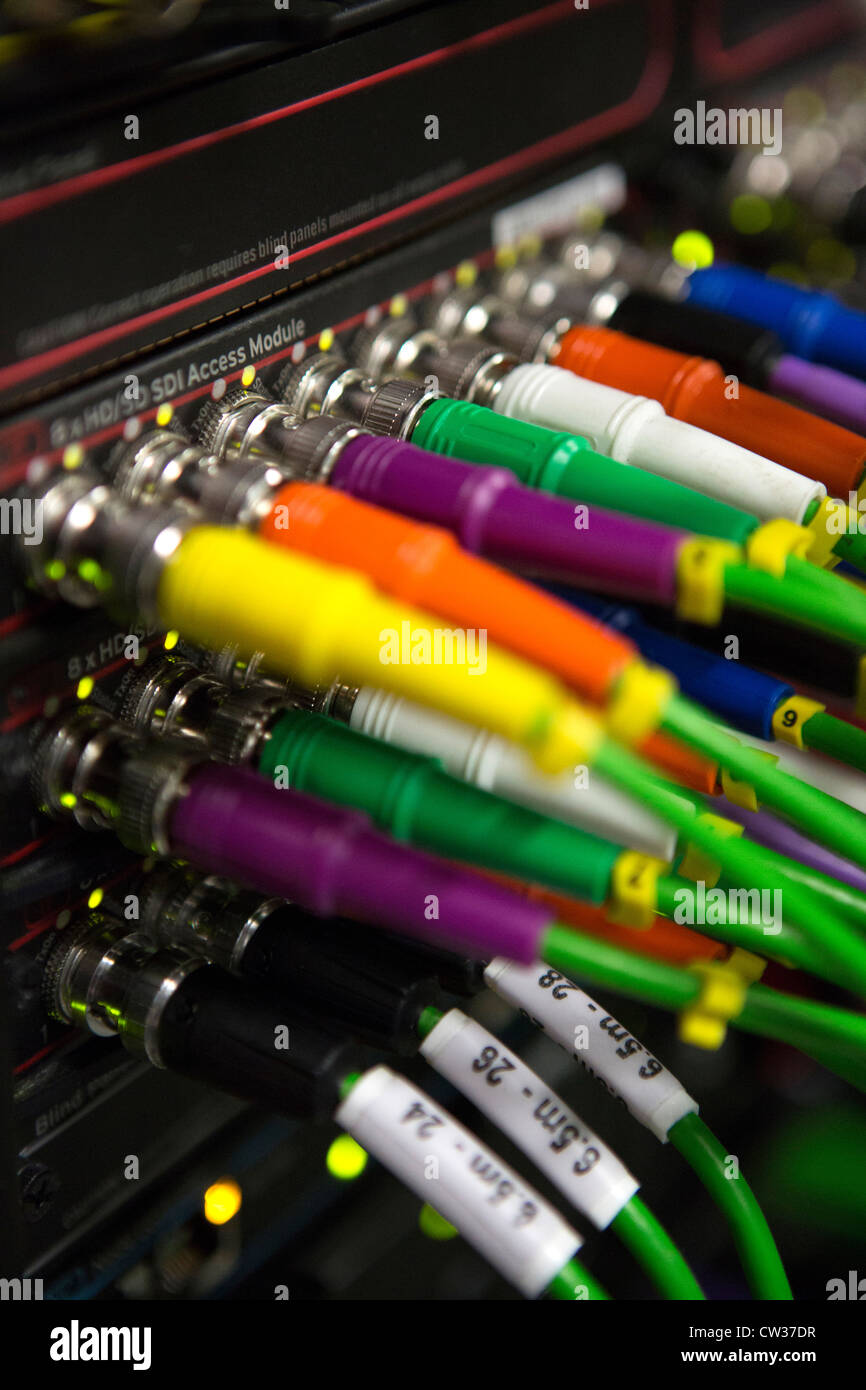 cables in tv studio Stock Photo - Alamy