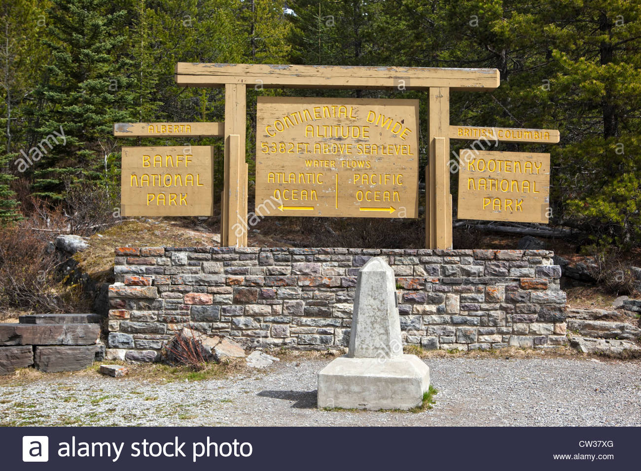 On The Continental Divide And The British Columbia Alberta Border High ...