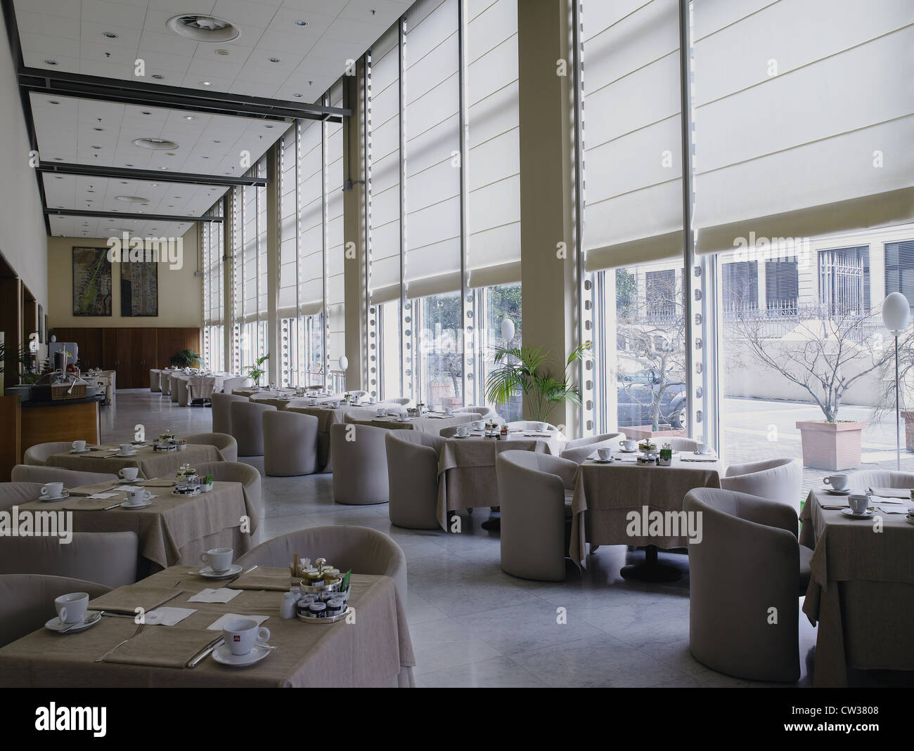 Lunch room in an hotel Stock Photo - Alamy