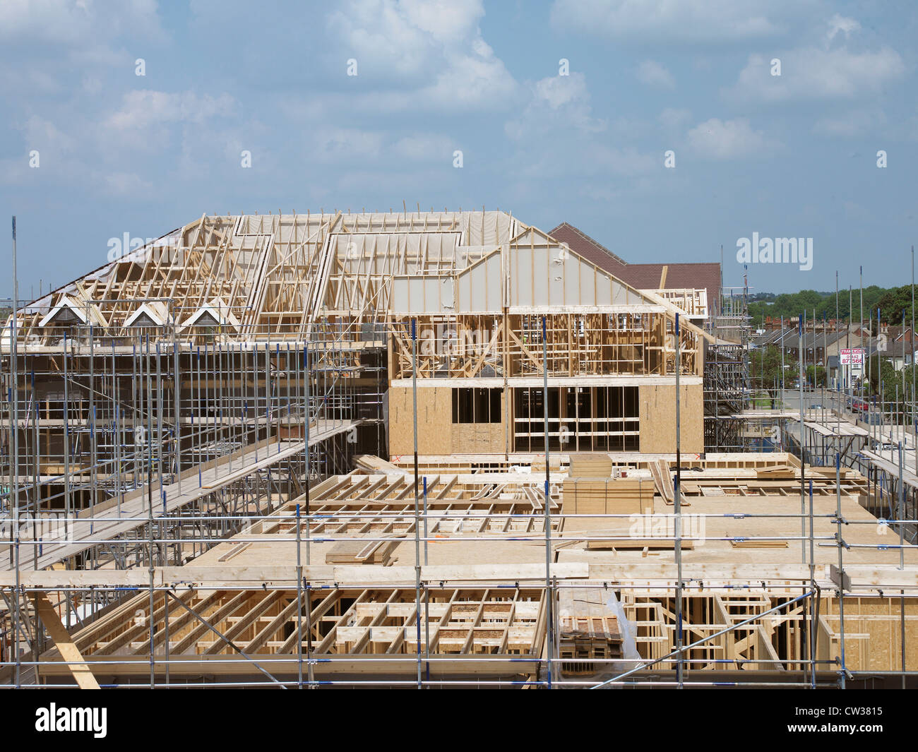Housing under construction Stock Photo - Alamy
