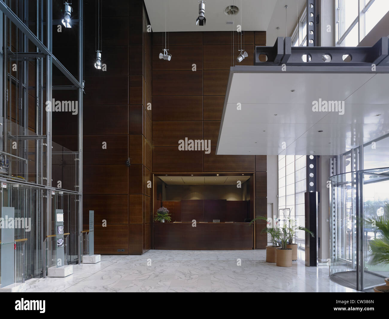 Contemporary hotel concierge Stock Photo - Alamy