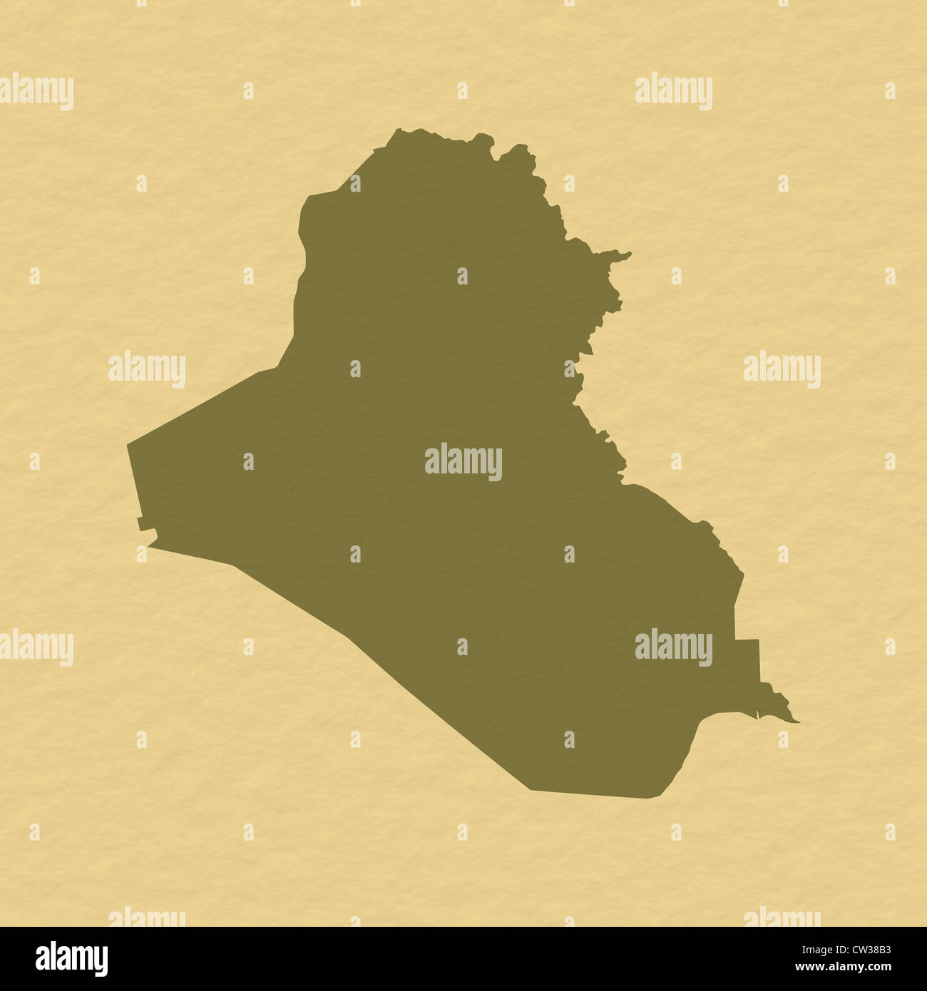 Political map of Iraq with the several governorates Stock Photo - Alamy
