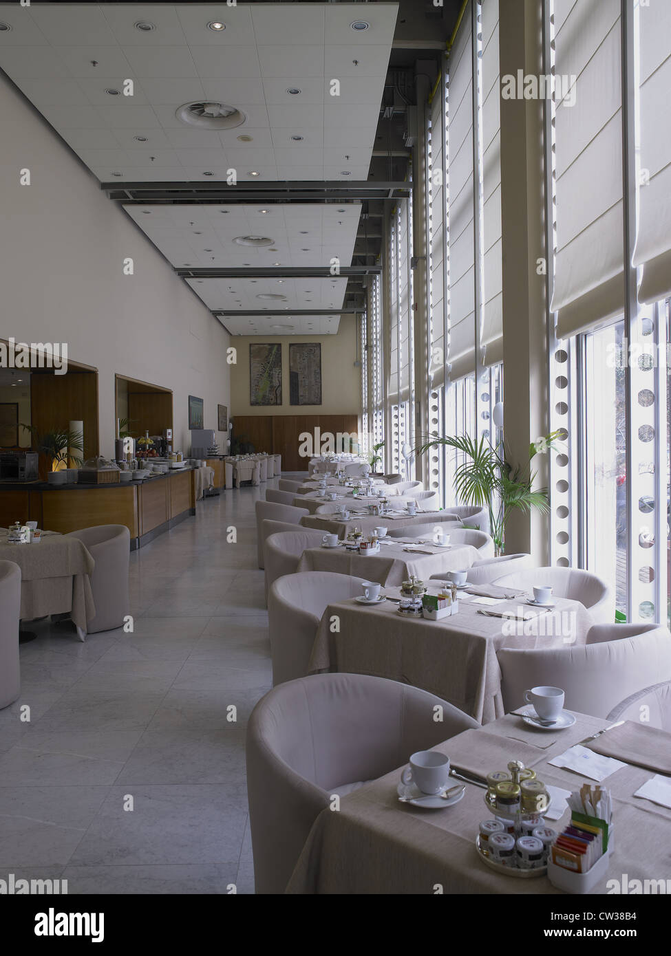 Lunch room in an hotel Stock Photo - Alamy