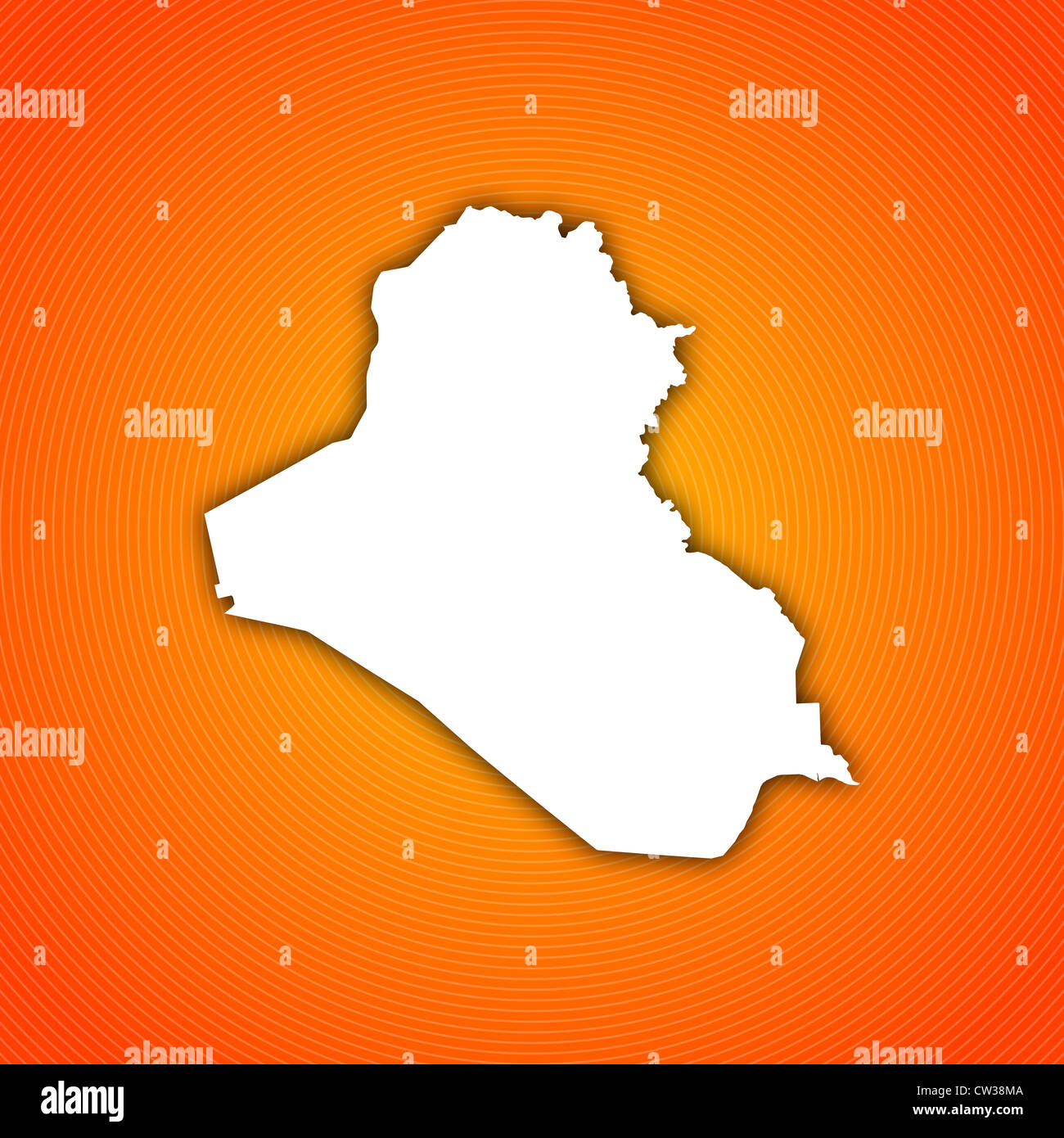 Political map of Iraq with the several governorates Stock Photo - Alamy