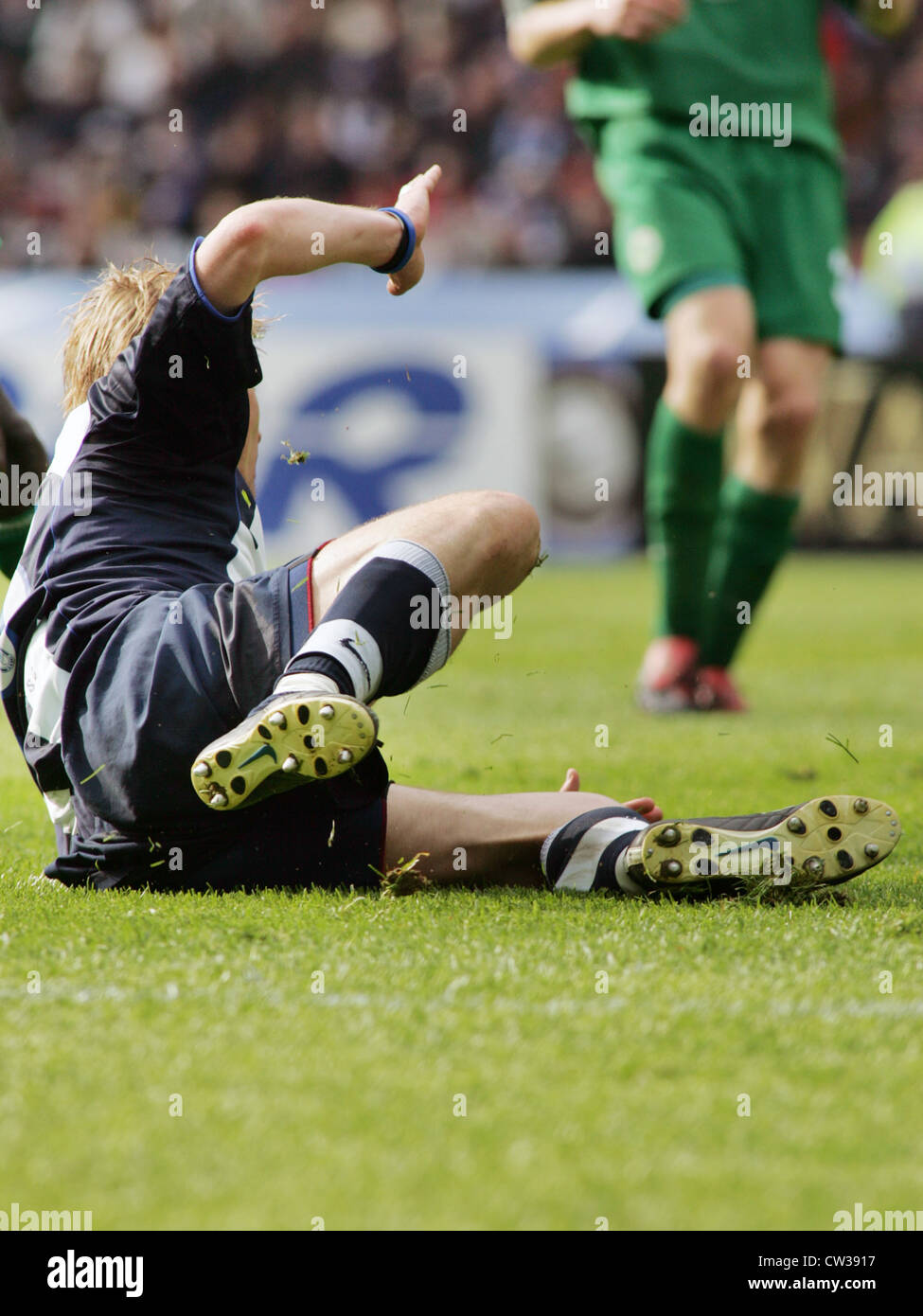 Football injury fouled hi-res stock photography and images - Alamy
