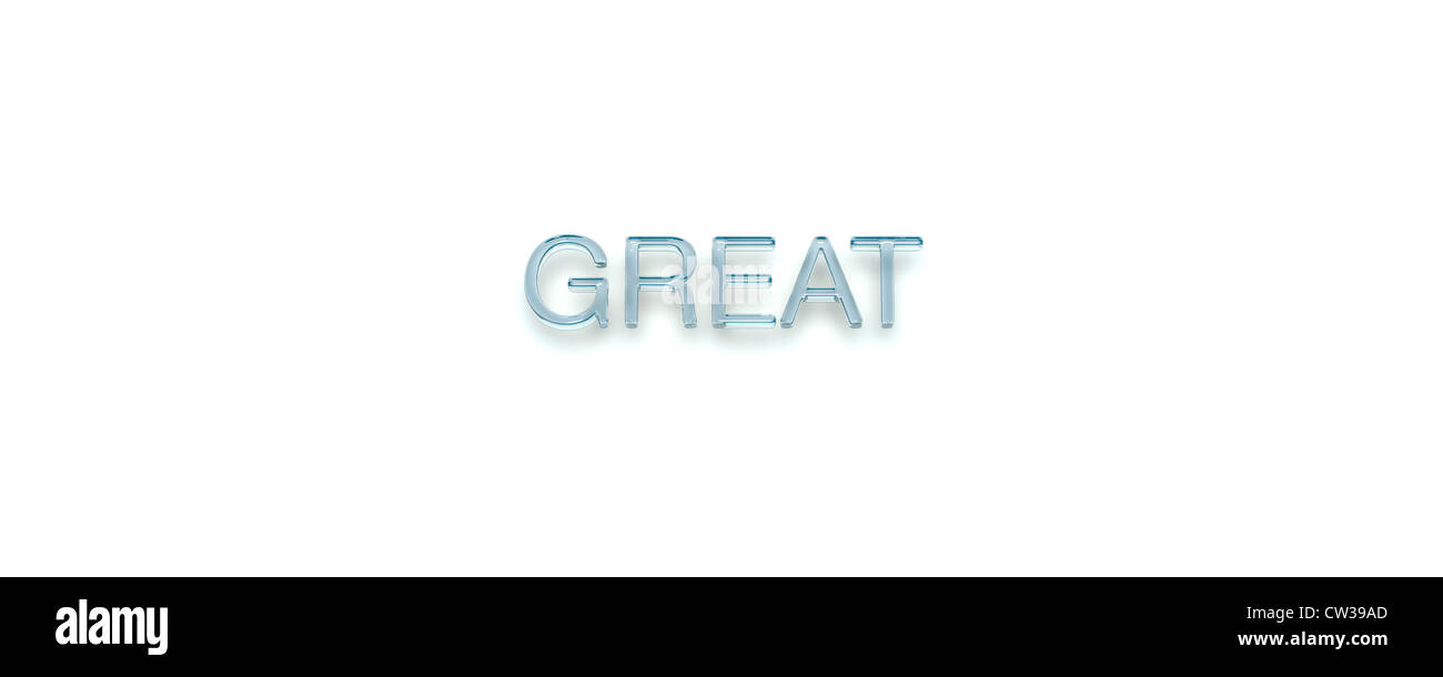 Great word hi-res stock photography and images - Alamy