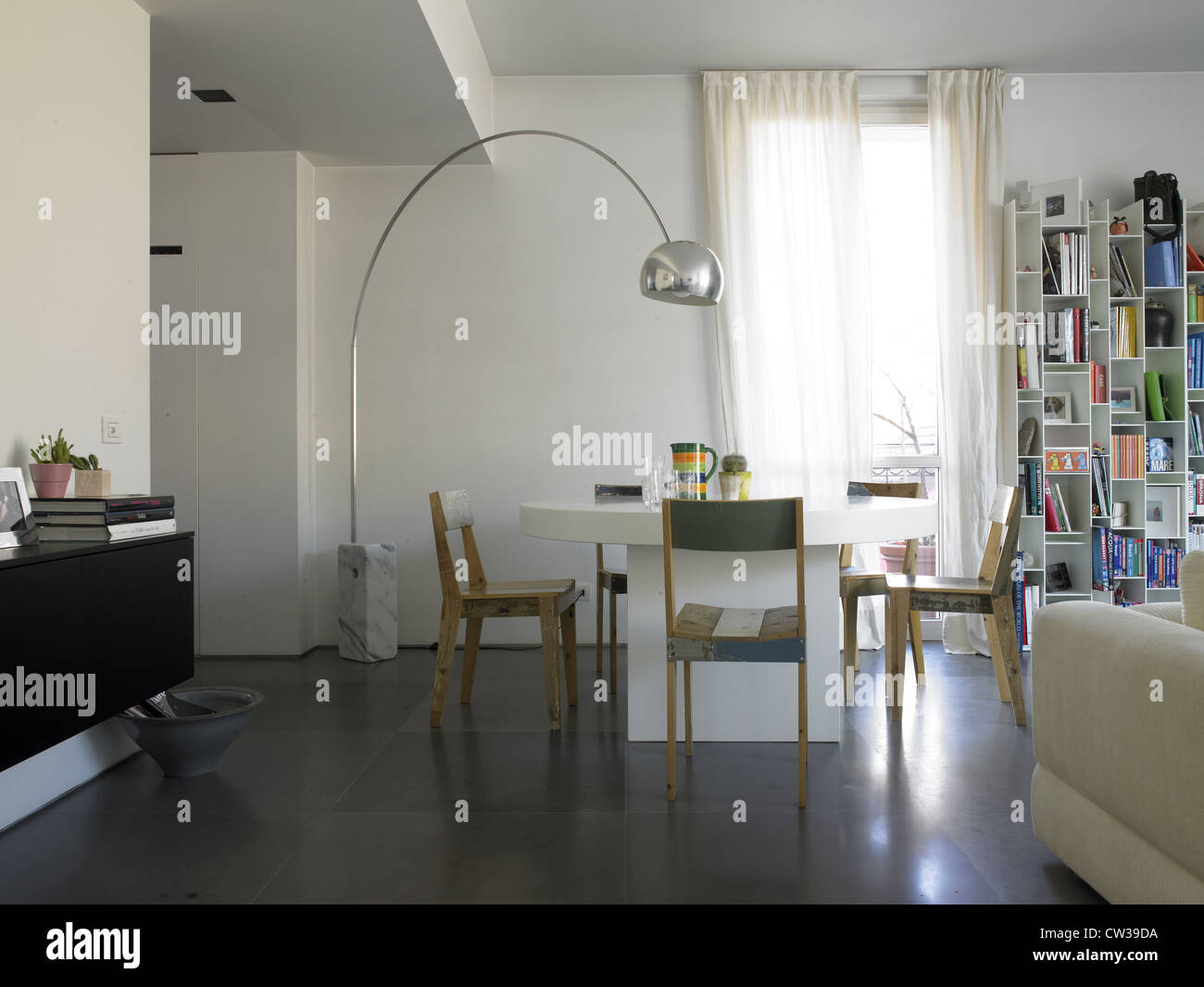 Living room in an italian apartment Stock Photo - Alamy