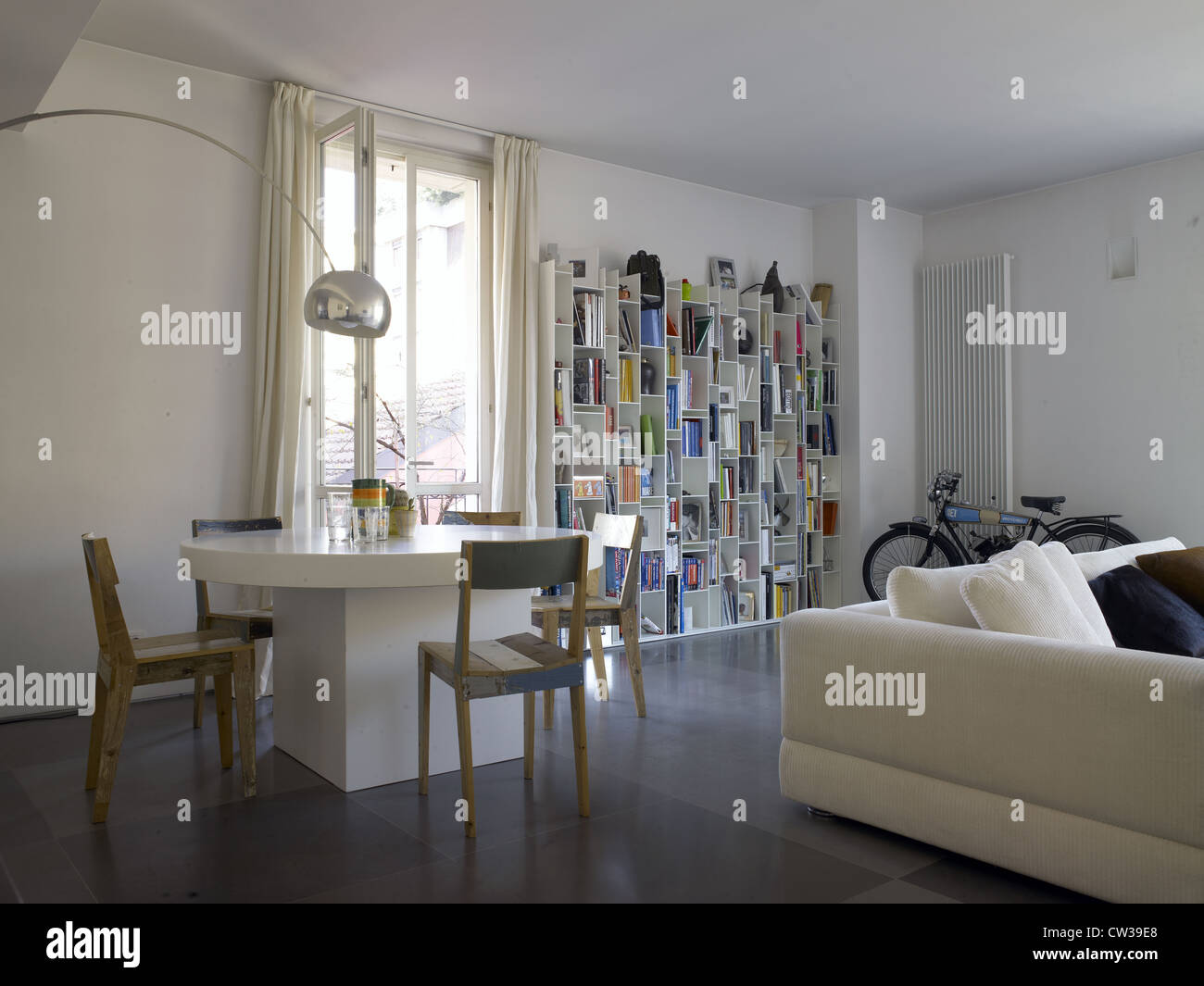 Living room in an italian apartment Stock Photo - Alamy